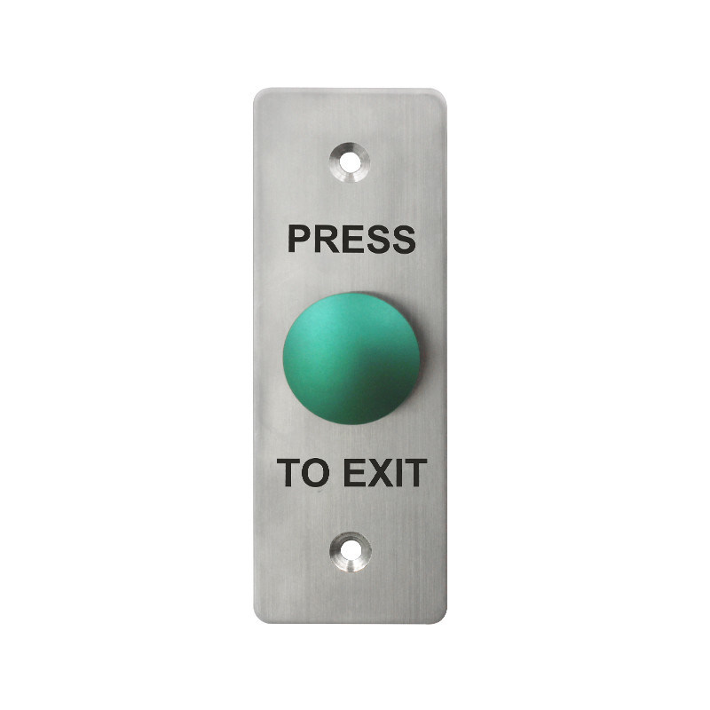 Durable 304 Stainless Steel Exit Button , Flat Mushroom Switch Push ...
